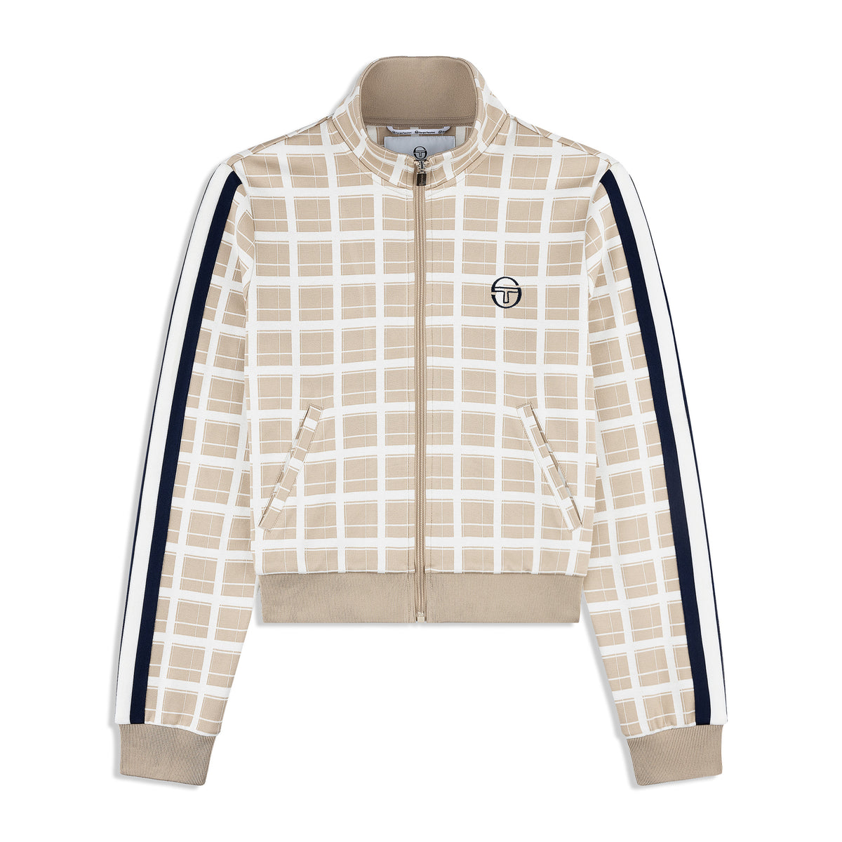 Women's Damarindo Check Track Jacket- Humus – Sergio Tacchini