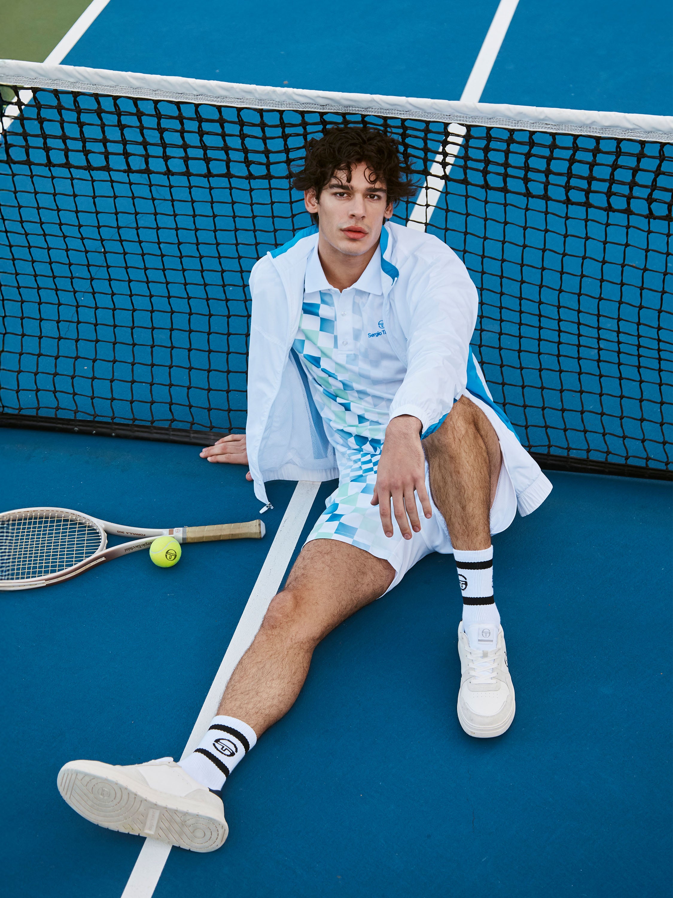 Luca Track Jacket- Brilliant White – Sergio Tacchini