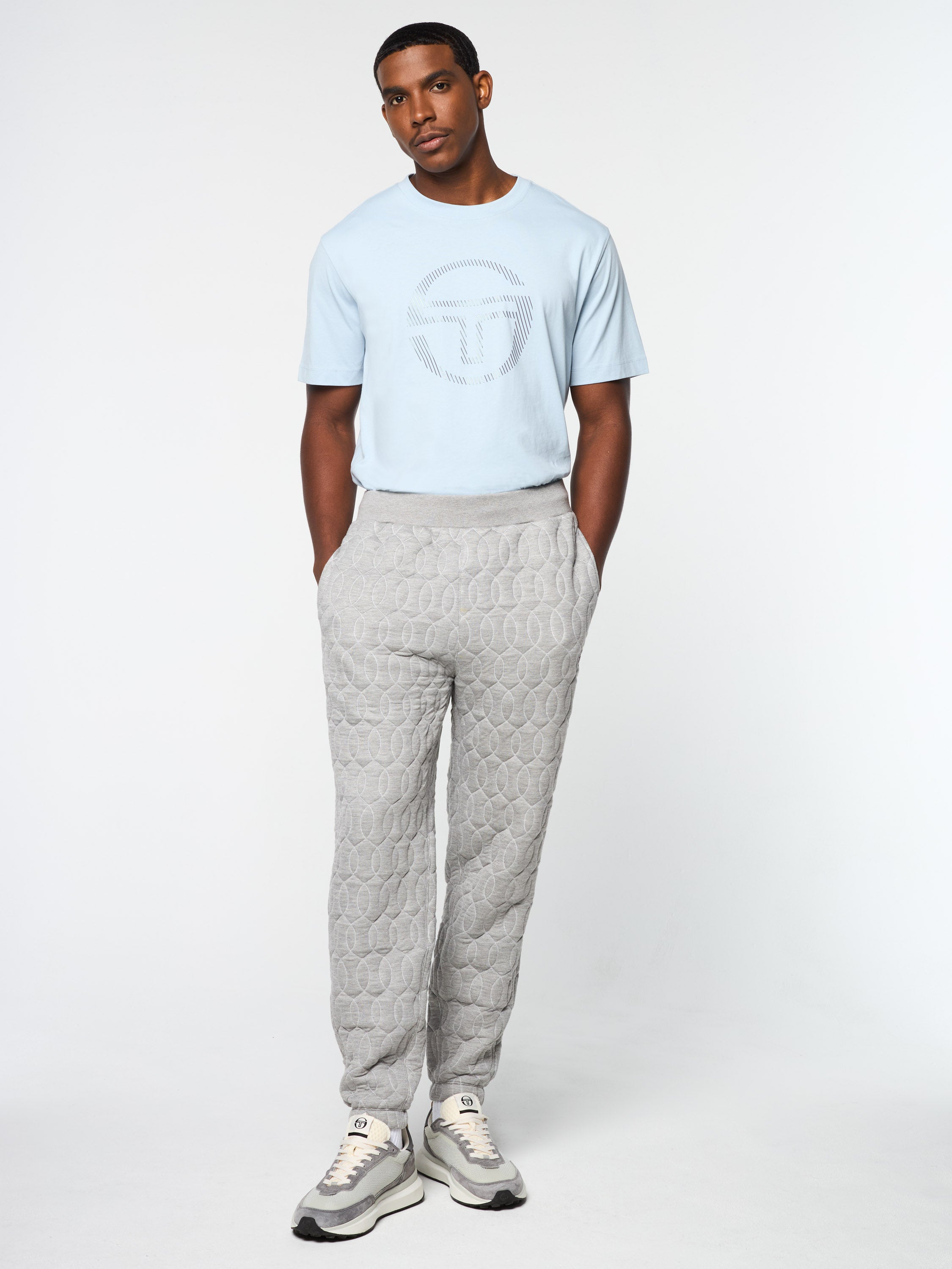 Aversa Quilted Sweatpant- Light Heather Grey – Sergio Tacchini