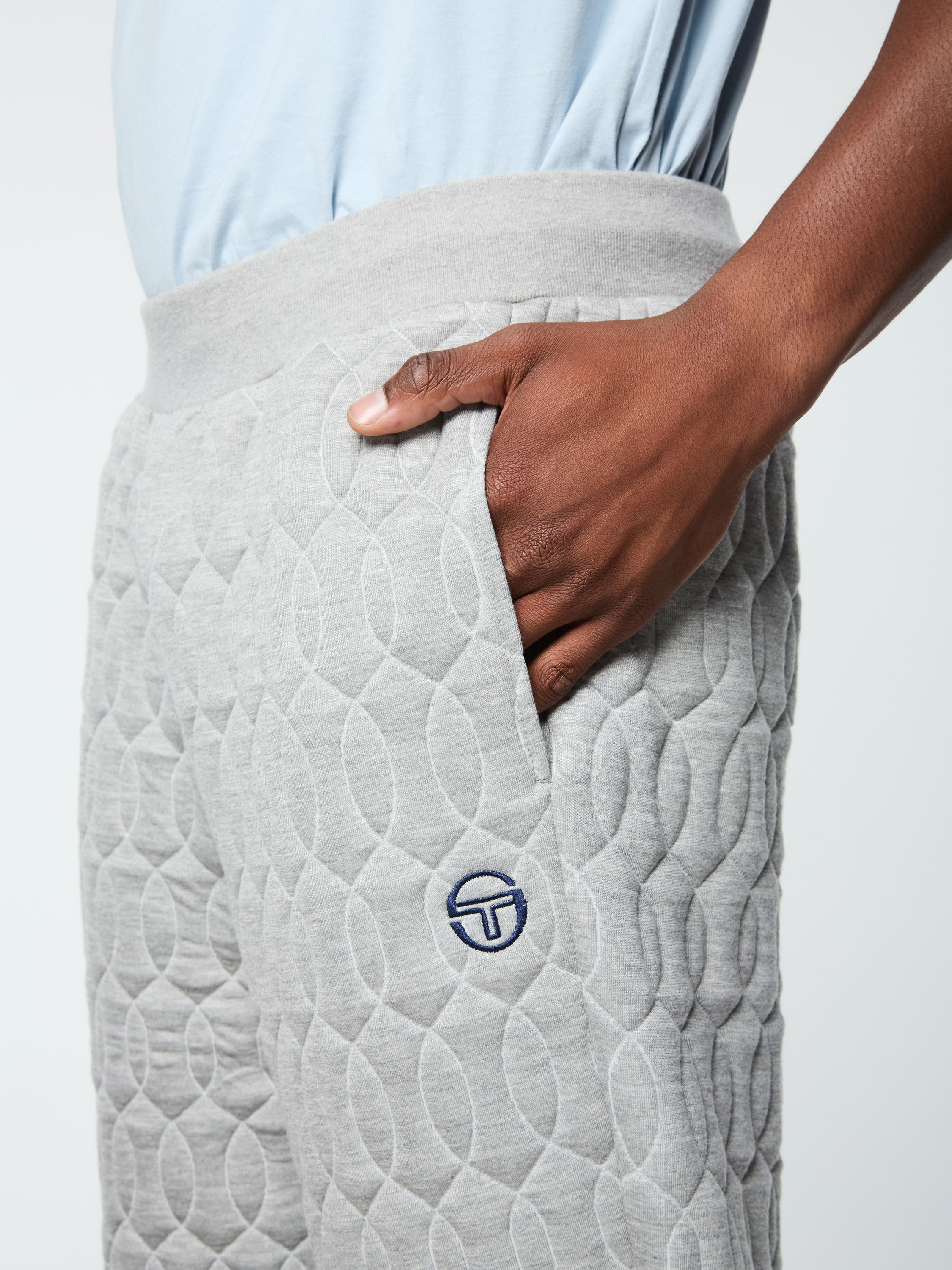 Aversa Quilted Sweatpant- Light Heather Grey – Sergio Tacchini