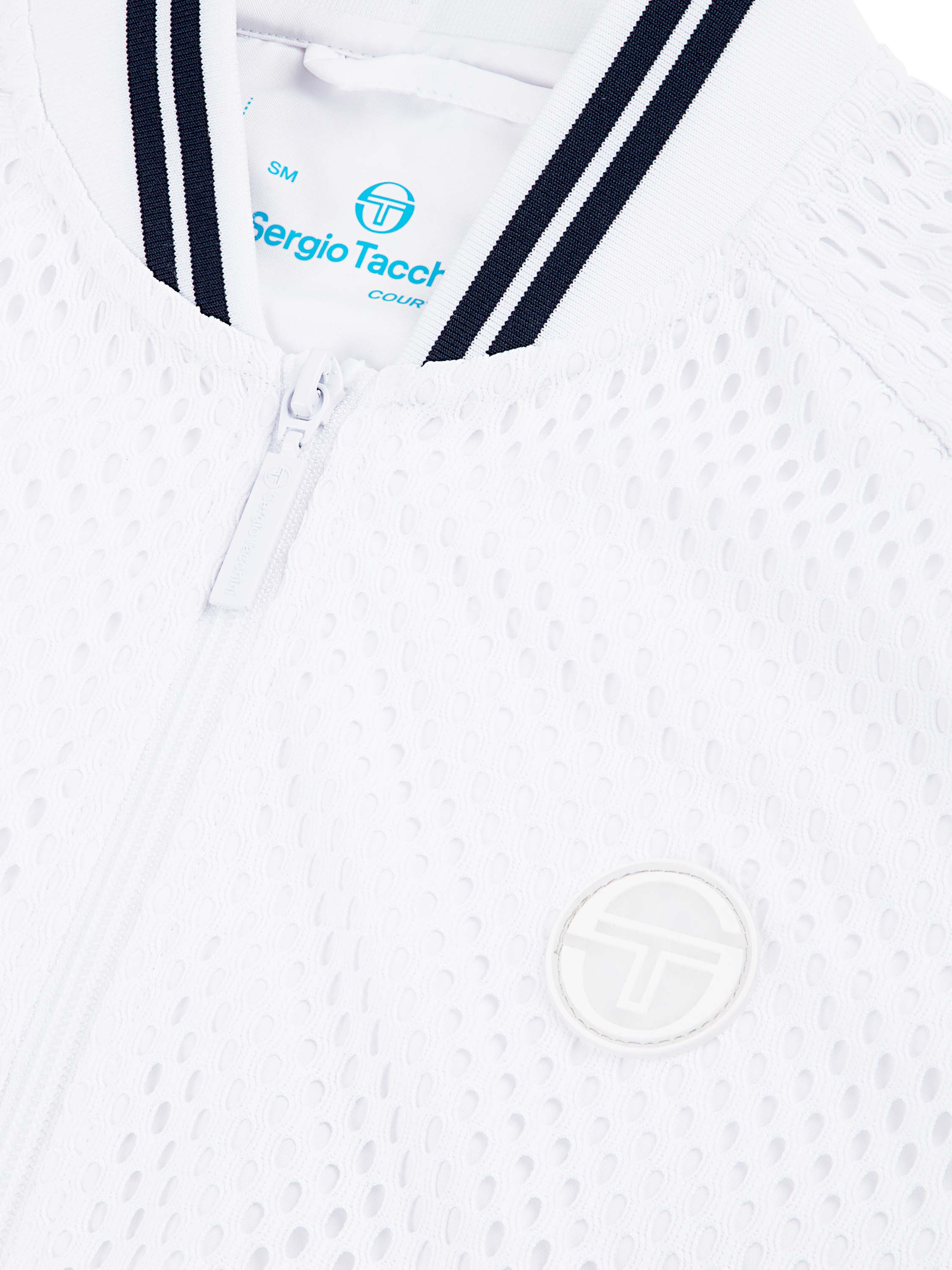 Adria Mesh Track Jacket- Brilliant White – Sergio Tacchini