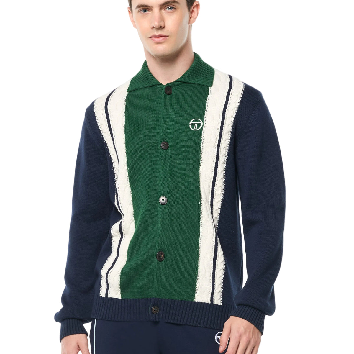 Bruni Knit Cardigan- Maritime Blue – Sergio Tacchini