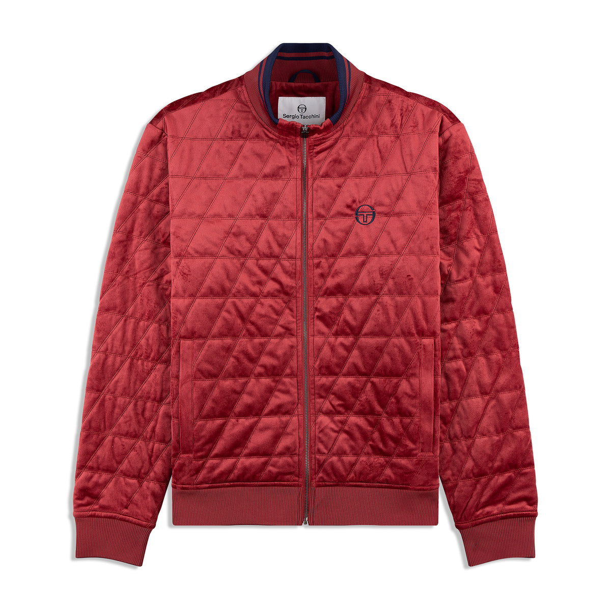 Redi Quilted Velour Bomber Jacket- Rhubarb – Sergio Tacchini
