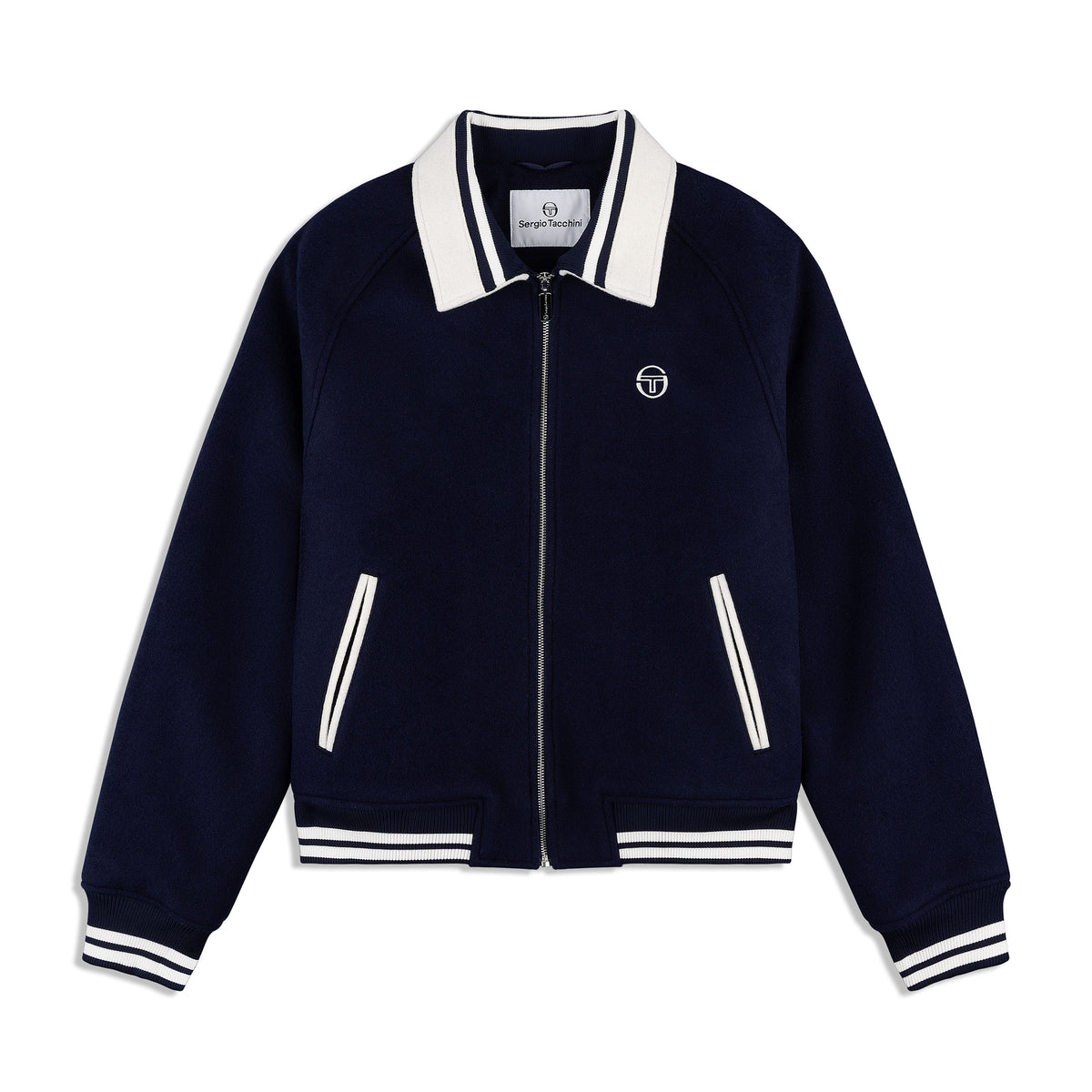 Marco Varsity Jacket- Maritime Blue – Sergio Tacchini